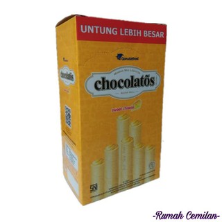 Jual BOX Chocolatos Long Wafer Sweet Cheese Wafer Keju Panjang Rasa ...