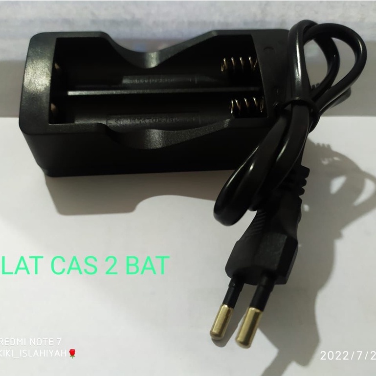 Jual Tempat Charger Isi 2 Batrai Senter Swat Batrai Vape (Model Kabel ...