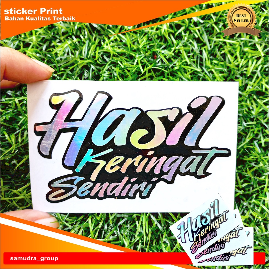 Jual STICKER CUTTING HOLOGRAM HASIL KERINGAT SENDIRI | Shopee Indonesia