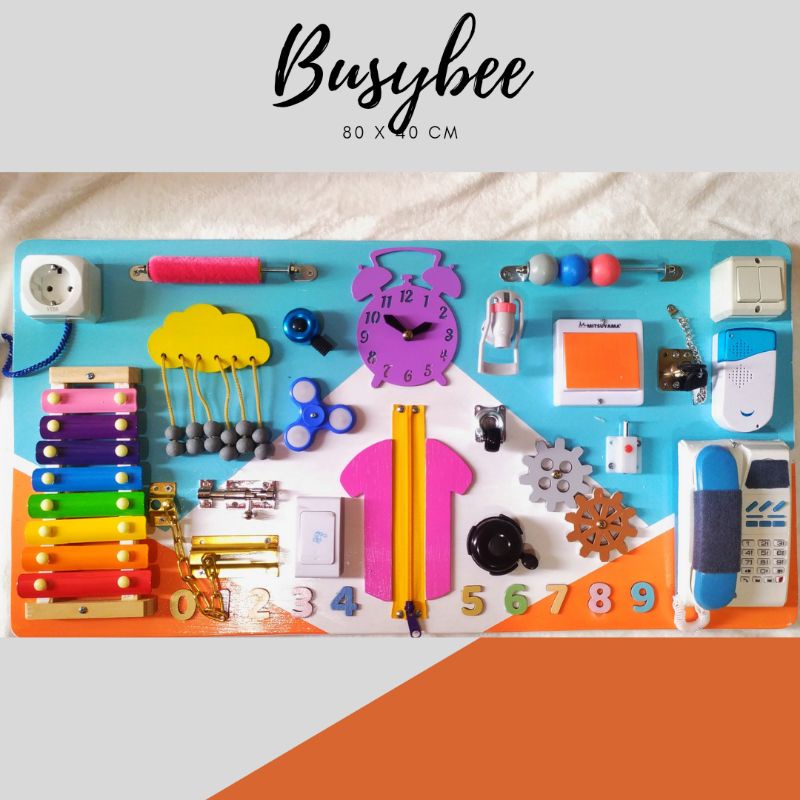Jual PAPAN BUSY BOARD MAINAN MOTORIK EDUKASI | Shopee Indonesia