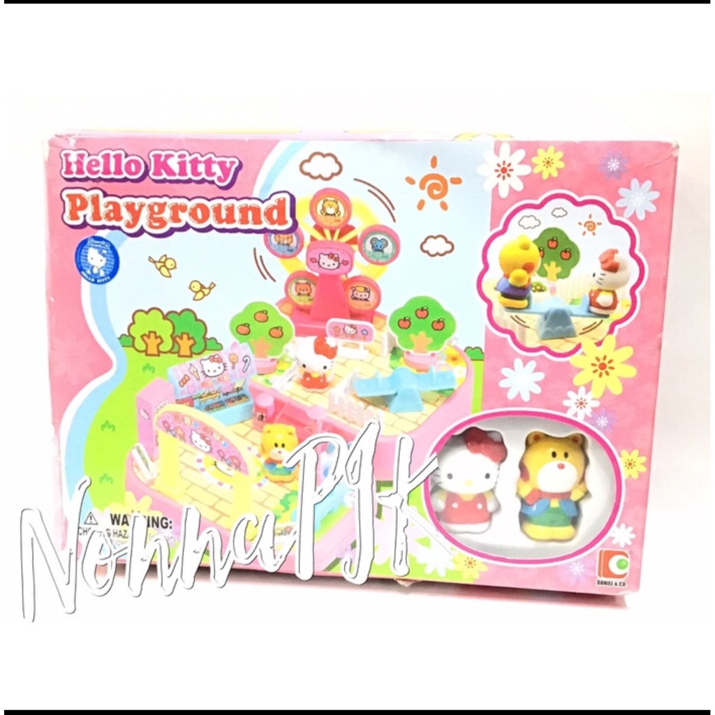 Mainan miniatur hello kitty playground Sanrio | Shopee Indonesia
