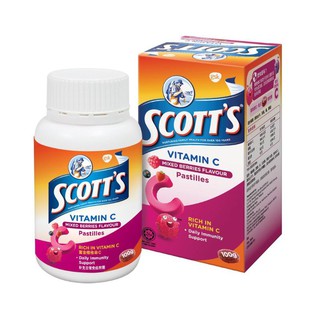 Jual Scott's scott pastilles vitamin C/ vit C imun anak -Daily Immunity ...