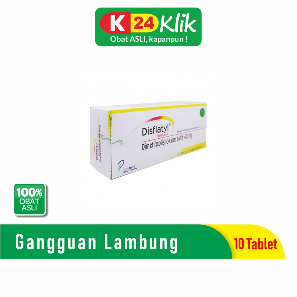Jual Disflatyl Tablet / Obat Maag (1 Strip isi 10 Tablet) | Shopee ...