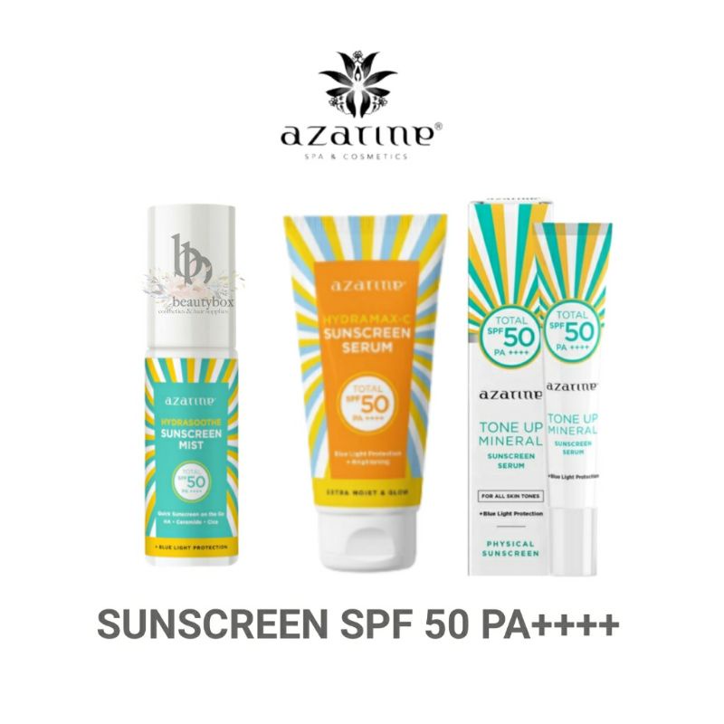 Jual AZARINE SUNSCREEN SPF 50 PA++++ Series | Shopee Indonesia