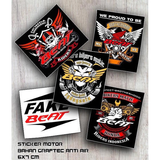 Jual Sticker Honda Beat Stiker Logo Beat isi 5 pcs | Shopee Indonesia