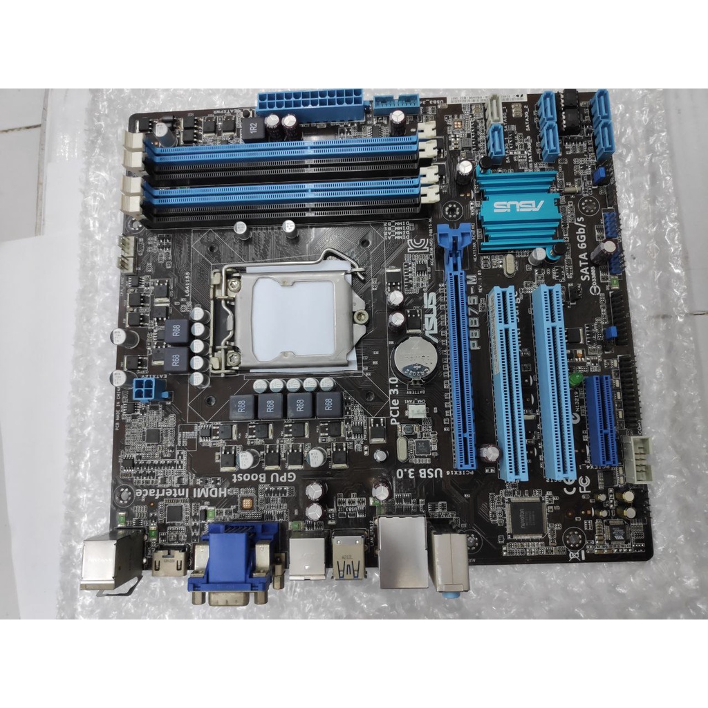 Jual MOTHERBOARD B75 ASUS LGA 1155 4 SLOT RAM P8B75-M DDR3 HDMI USB 3.0 ...