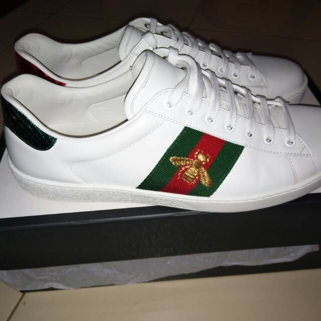 Jual Sepatu Gucci Ace Sneakers Bee Ori Authentic 100% No Fake/PK ...