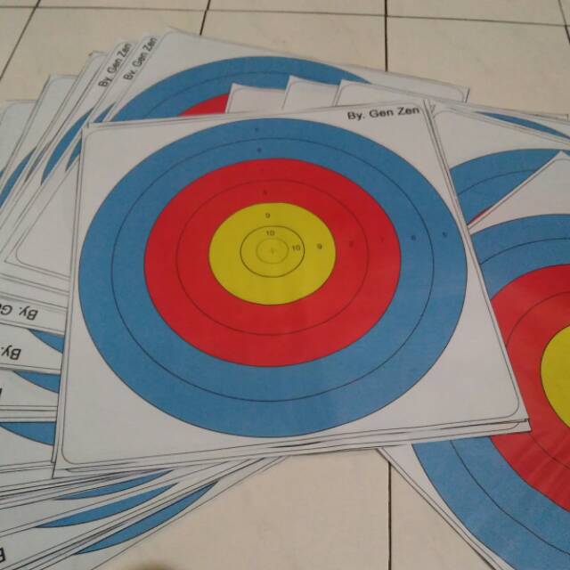 Jual Promo Face target / target panah 50x50cm | Shopee Indonesia