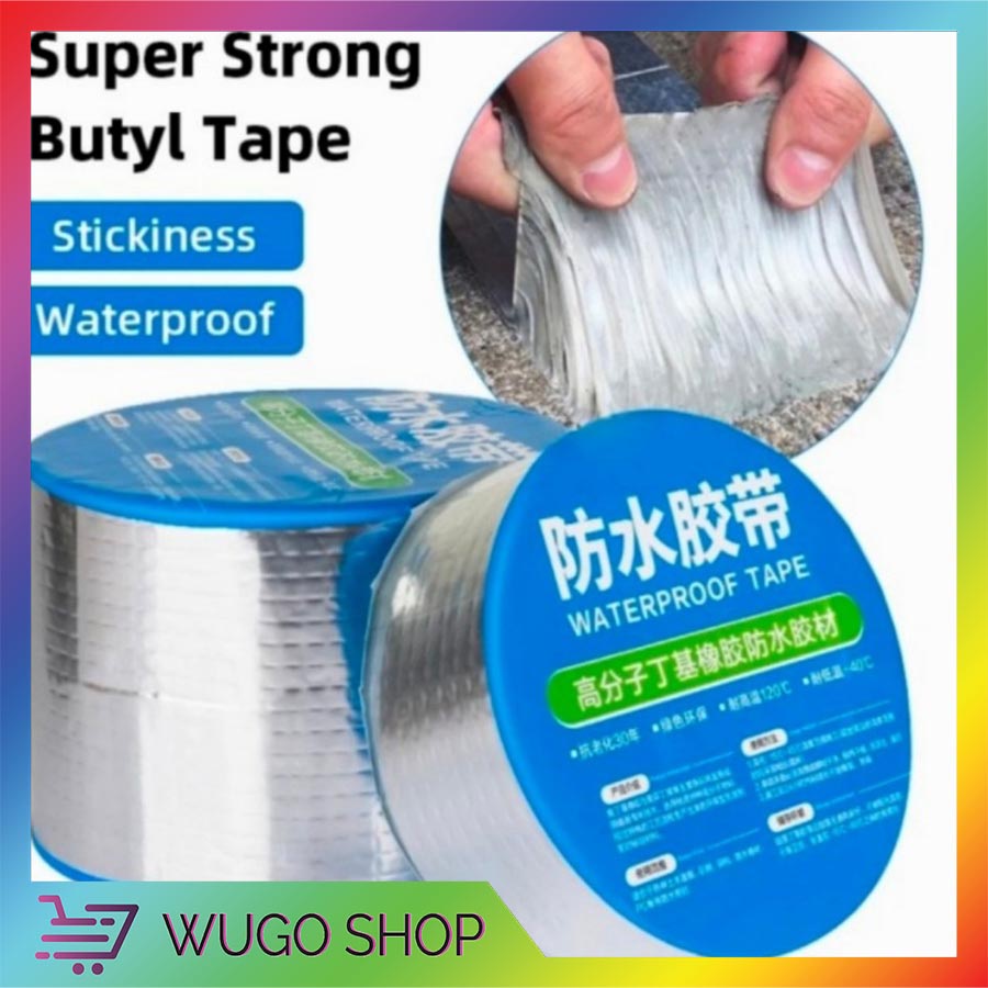 Jual Lakban Aluminium Foil Waterproof Tape Butyl Lem Talang Pipa Anti Air | Shopee Indonesia