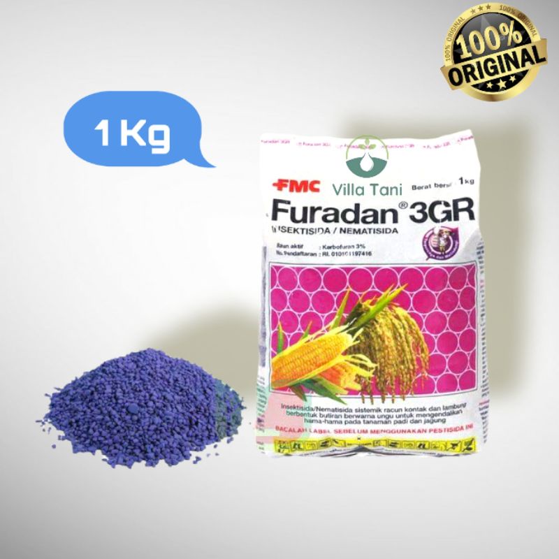 Jual Furadan 3 GR 1 kg Insektisida Nematisida Pembasmi Serangga dan ...