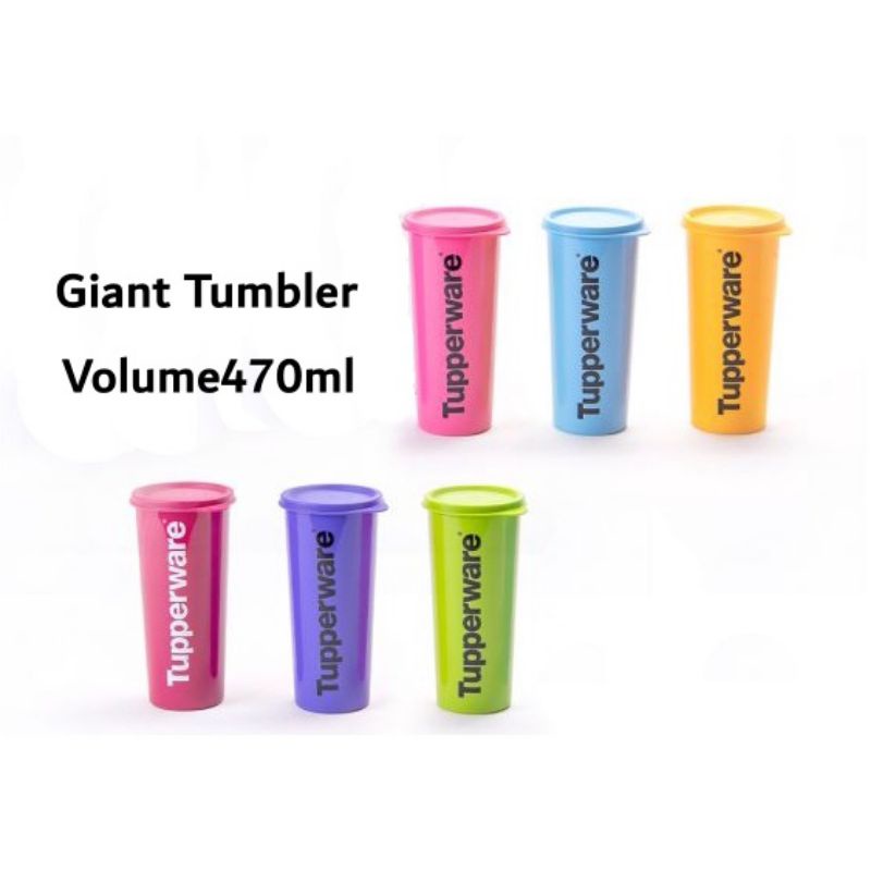 Jual Giant Tumbler Tupperware 470ml limited edition (1pc) | Shopee ...