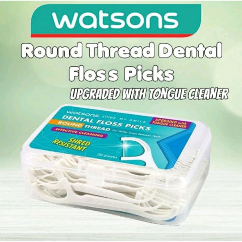 Jual (WAJIB PUNYA) WATSON Dental Floss Benang Gigi Round Original ...