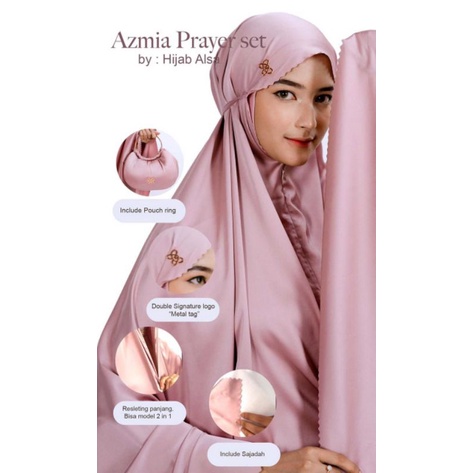 Jual Azmia Prayer Set By Hijab Alsa Set Mukena Jumbo | Shopee Indonesia