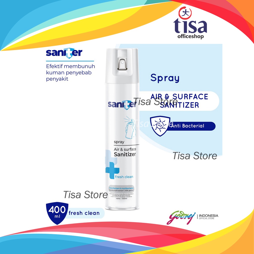 Jual Saniter Air Sanitizer Aerosol 400 ml | Shopee Indonesia