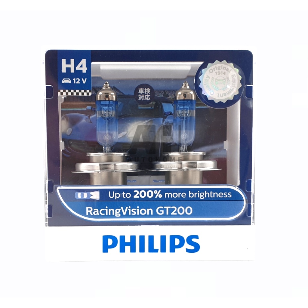 Jual Philips H4 60/55W Racing Vision / RacingVision GT200 - 12342RGTS2 ...