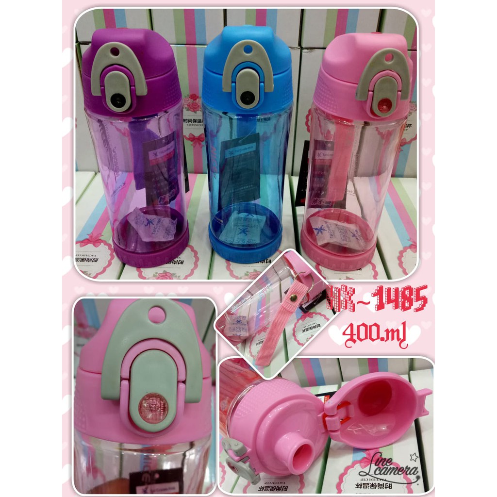 Jual Botol minum polos transparan botol sport 400ml | Shopee Indonesia