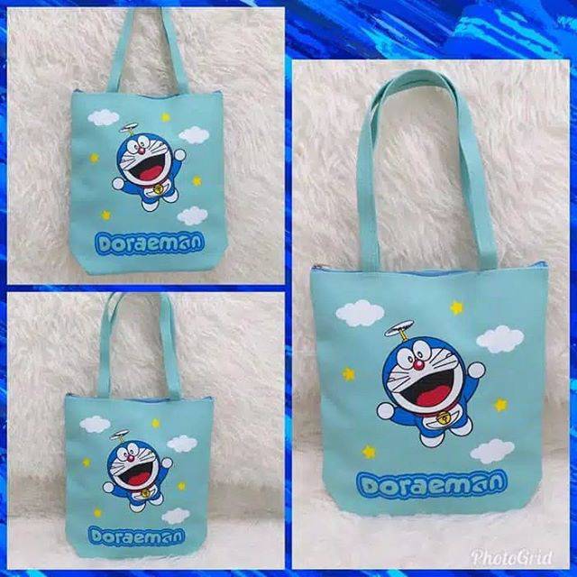 Jual TOTE BAG DORAEMON/Totebag karakter doraemon | Shopee Indonesia