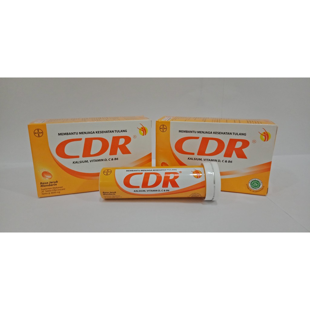 Jual CDR Effervescent mengandung Kalsium, Vitamin D, C & B6 isi 20 & 10 ...