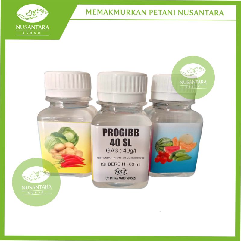 Jual ZPT PROGIBB 40 SL GA3 PEMACU PERTUMBUHAN TANAMAN BUNGA BUAH 60 ML ...