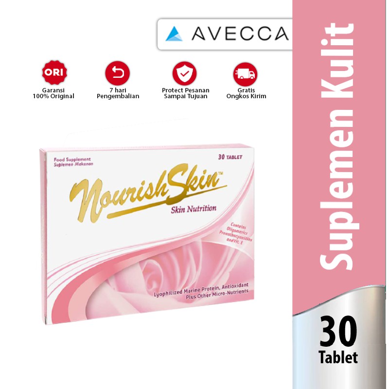Jual Nourish Skin 30 Tablet / Vitamin Kulit / Perawatan Kulit | Shopee ...