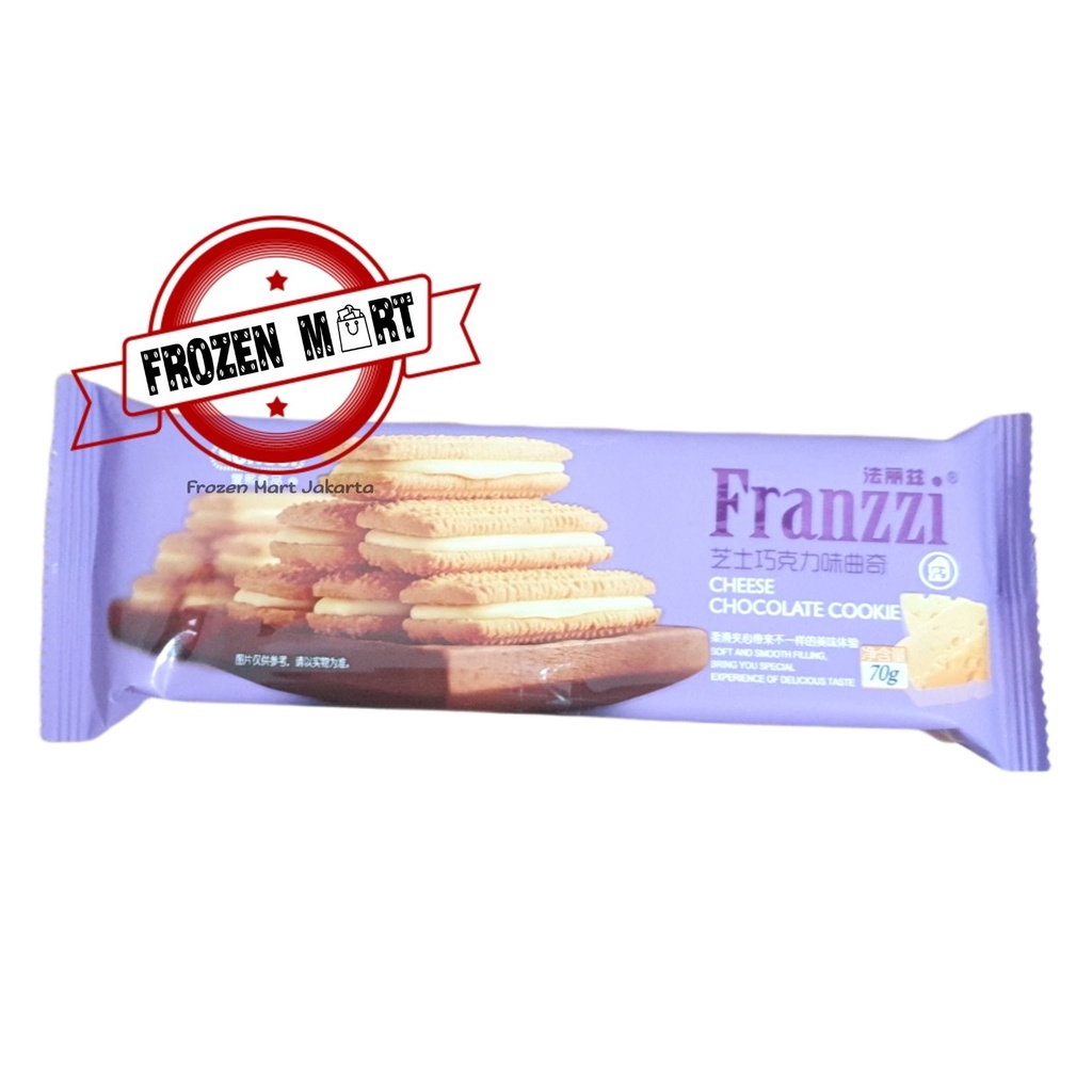 Jual FRANZZI Cheese Chocolate Cookie / Cemilan Biskuit Keju 70 Gr ...
