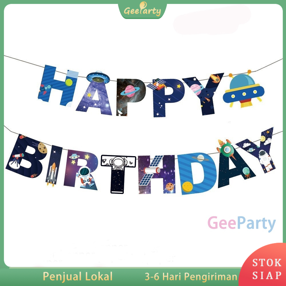 Jual Spanduk Selamat Ulang Tahun Bertema Luar Angkasa Astronot/Spanduk ... Jual Spanduk Selamat Ulang Tahun Bertema Luar Angkasa Astronot/Spanduk ...