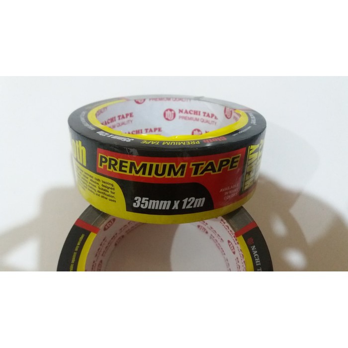 Jual Lakban Plakban Hitam Nachi Tape 35 mm Selotip Solasi Murah Kuat ...