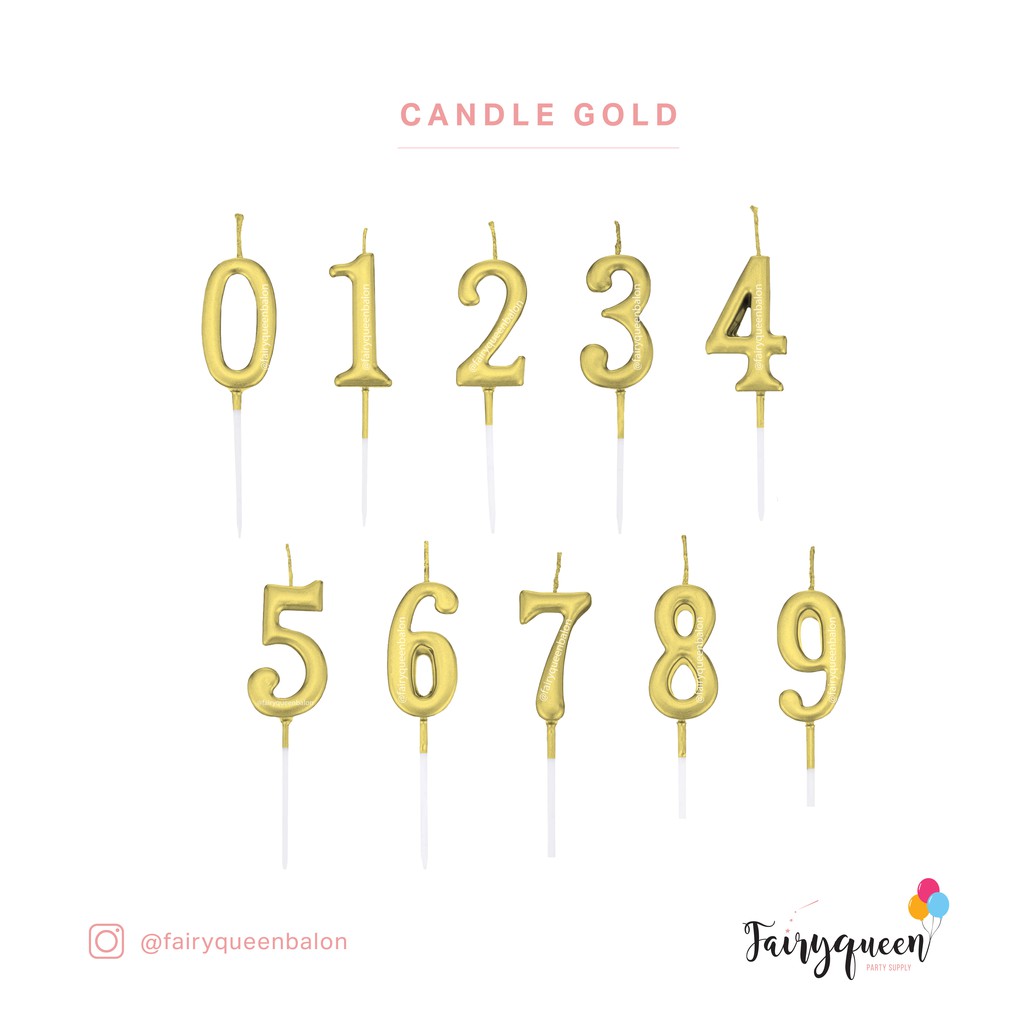Jual Lilin Angka Gold / Silver Ulang Tahun | Shopee Indonesia