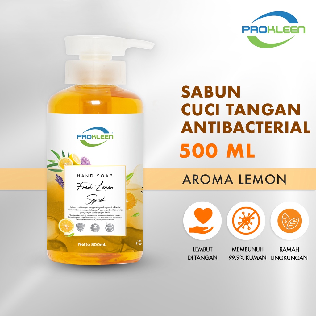 Jual PROKLEEN Sabun Cuci Tangan Pump Antiseptik Antibacterial Hand Soap ...