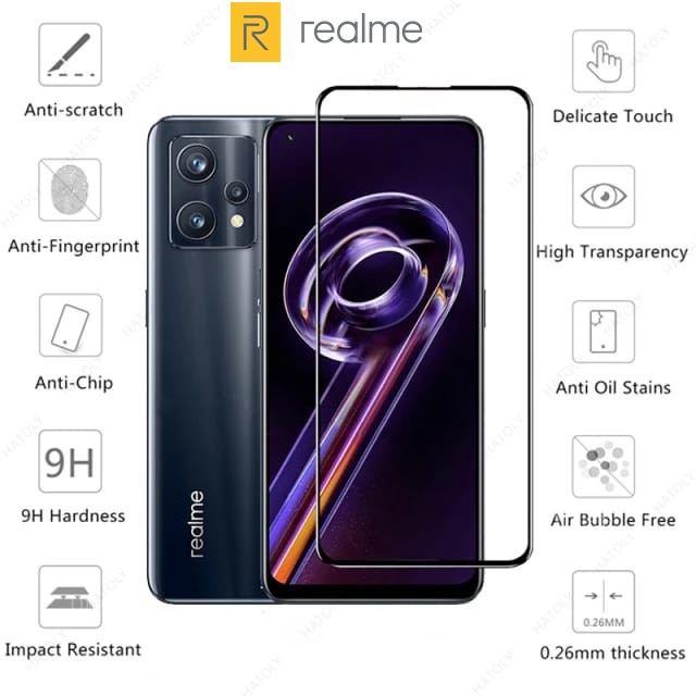Jual TEMPERED GLASS BENING / CLEAR ANTI GORES KACA FULL LEM / FULL LAYAR FOR REALME GT NEO 3T ...
