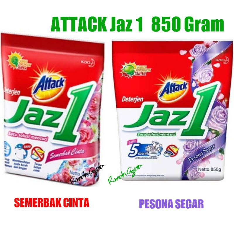 Jual ATTACK JAZ1 800 GRAM DETERJEN BUBUK SABUN CUCI PAKAIAN JAZ 1 800 ... Jual ATTACK JAZ1 800 GRAM DETERJEN BUBUK SABUN CUCI PAKAIAN JAZ 1 800 ...