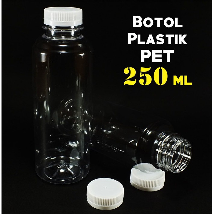 Jual Botol Plastik PET Tabung Sinergi Almond Kemasan 250 ml | Shopee ...
