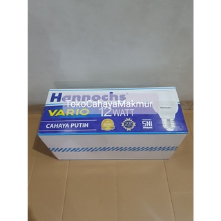 Jual Lampu LED Bohlam Vario 12w 12watt Hannochs Cahaya Putih 1 DUS 100Pcs | Shopee Indonesia
