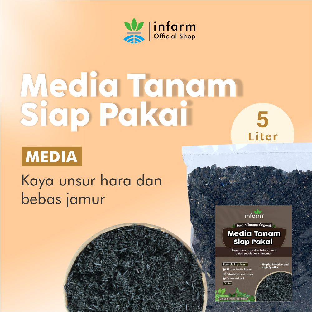 Jual INFARM - Media Tanam Organik Siap Pakai 5 Liter Tanah Pupuk ...