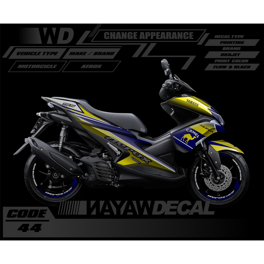 Jual decal aerox striping aerox sticker motor | Shopee Indonesia