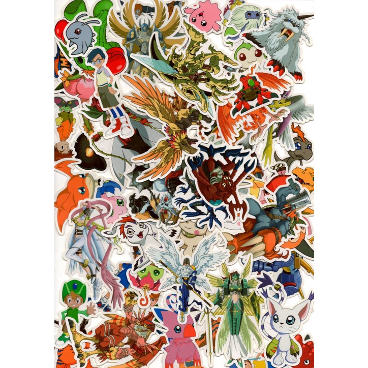 Jual Digimon - Stiker koleksi 56 Karakter utama season 1 Stiker Anime ...