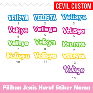 Jual Stiker Nama Waterproof, Cutting Sticker Nama Custom Indonesia ...
