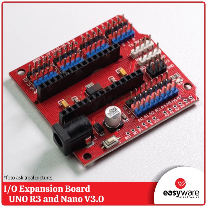 Jual I/O Expansion Shield Nano V3 and Uno R3 Expansion arduino nano uno ...
