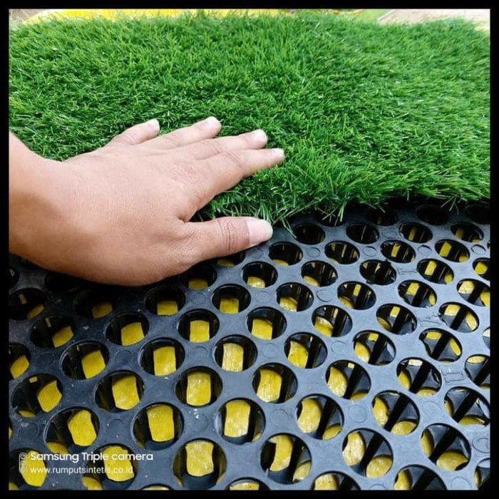 Jual Drainase Rumput Sintetis Ukuran 50X50 Cm - lantai bebas genangan ...