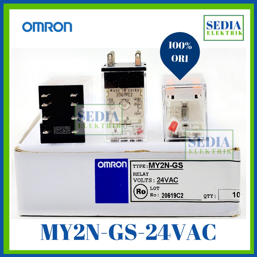 Jual Relay Omron MY2N-GS-24VAC MY2N GS 24VAC | Shopee Indonesia