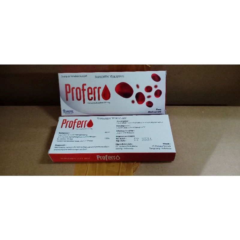 Jual Proferro Tablet - Box Isi 30 tablet | Shopee Indonesia