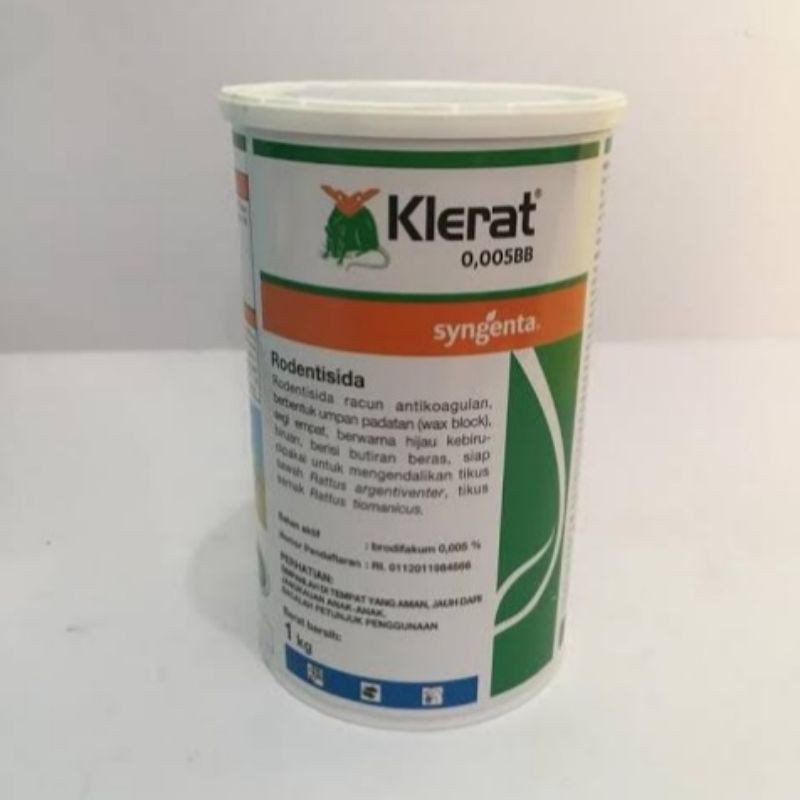 Jual RODENTISIDA KLERAT 0,0005 BB KEMASAN 1 KG | Shopee Indonesia