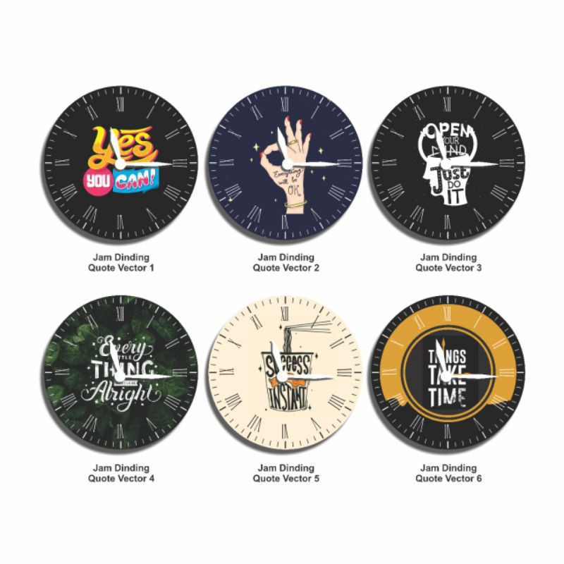 Jual Prima Shabby Craft Jam Dinding Dekorasi Ruangan Jam Dinding Quote ...