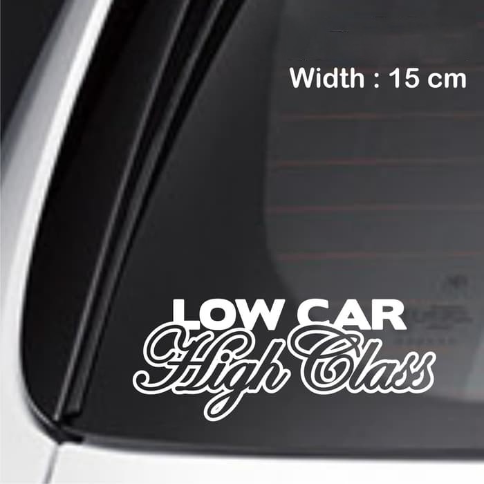 Jual Stiker Mobil JDM Low Car High Class - Car Decal Sticker Indonesia ...