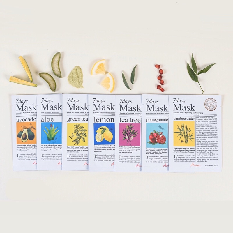 Jual SHEETMASK ARIUL 7 DAYS 100% ORIGINAL | Shopee Indonesia