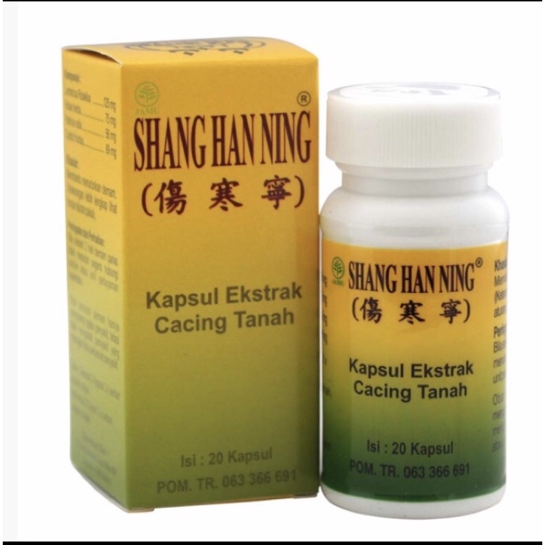 Jual Kapsul cacing SHANG HAN NING penurun demam/obat typus. isi 20 ...