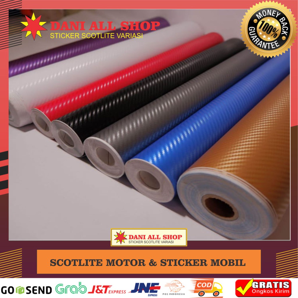 Jual Stiker Scotlet Karbon doff/carbon 3D/sticker carbon / Scotlite ...