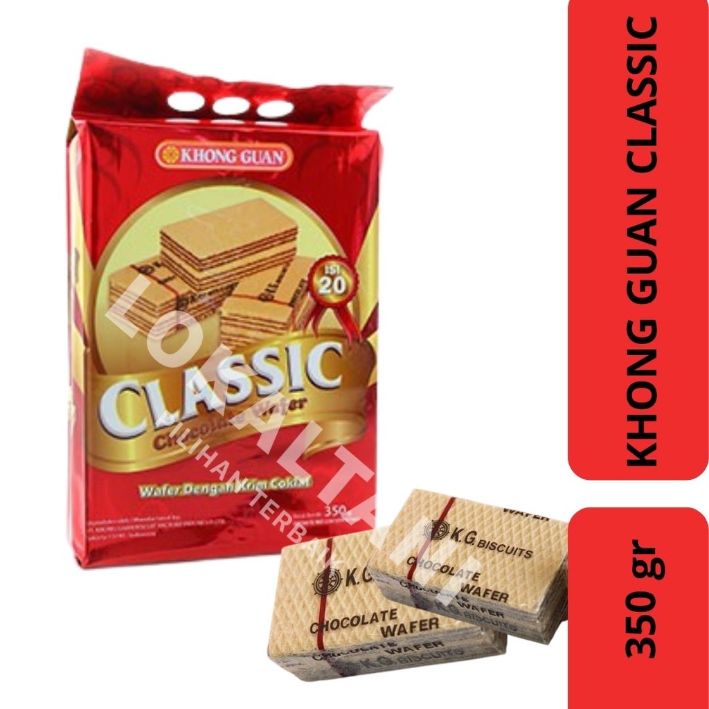 Jual Khong Guan Classic Wafer Chocolate 350gr | Shopee Indonesia