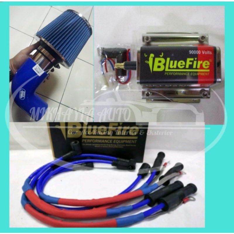 Jual PAKET KABEL BUSI KOIL COIL OPEN FILTER RACING BLUE FIRE JIMNY KATANA PRODUK ORIGINAL ...