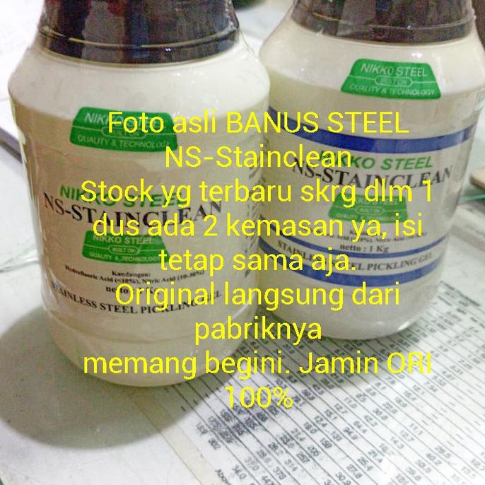 Jual Nikko steel ns-stainclean pickling gel pembersih karat /noda/bekas ...